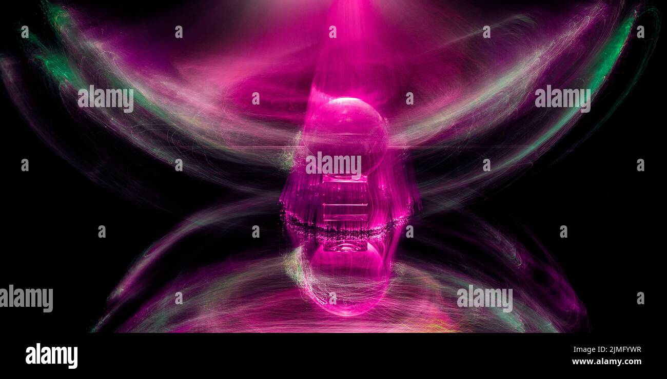 Light Painting with a Glass Ball Stock Photo - Alamy