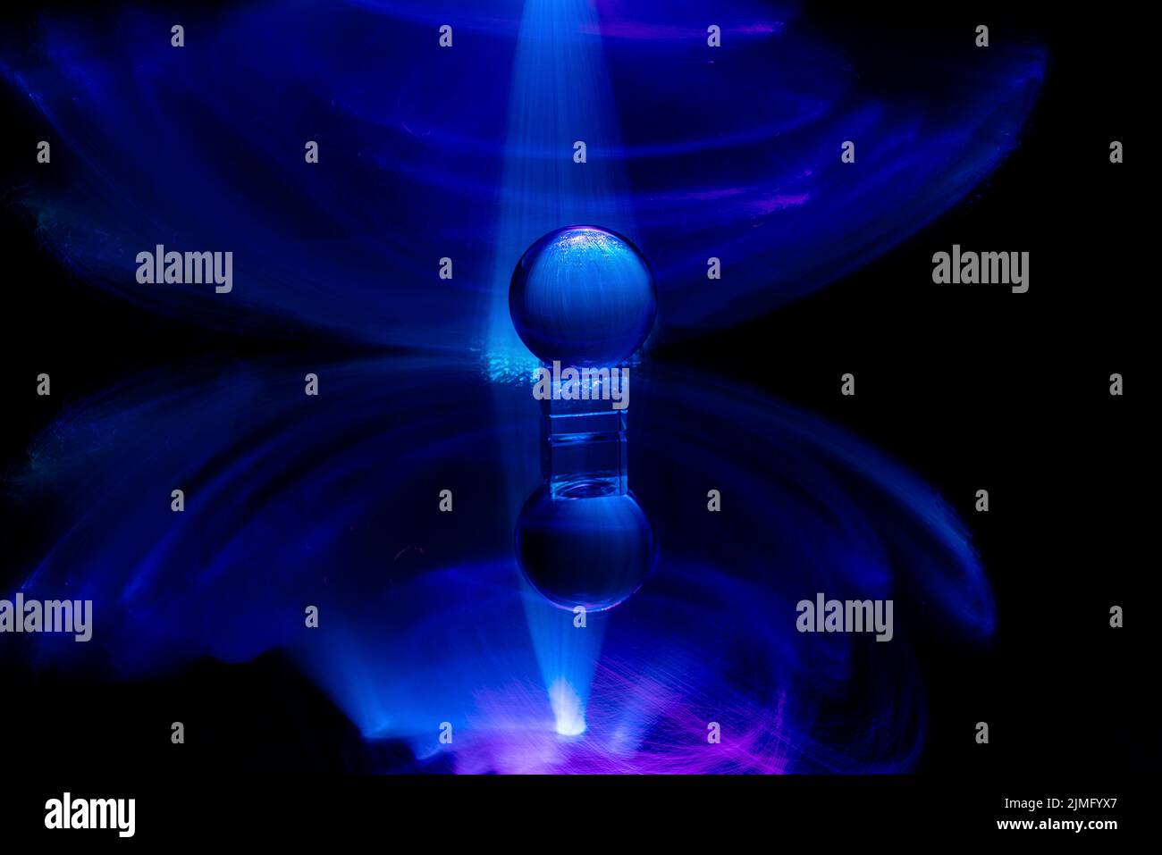 Light Painting with a Glass Ball Stock Photo - Alamy
