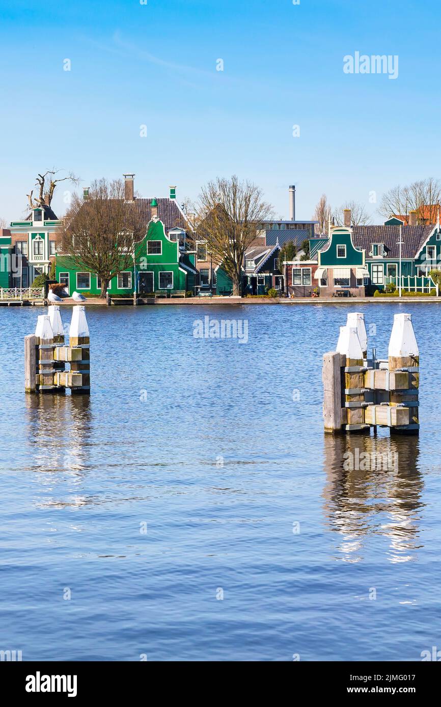 Row of old dutch traditional houses in Holland Stock Photo - Alamy