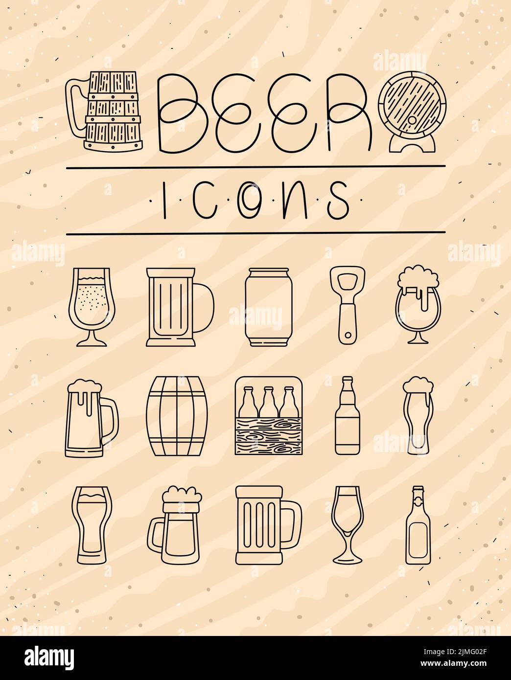 beer icons set Stock Vector Image & Art - Alamy