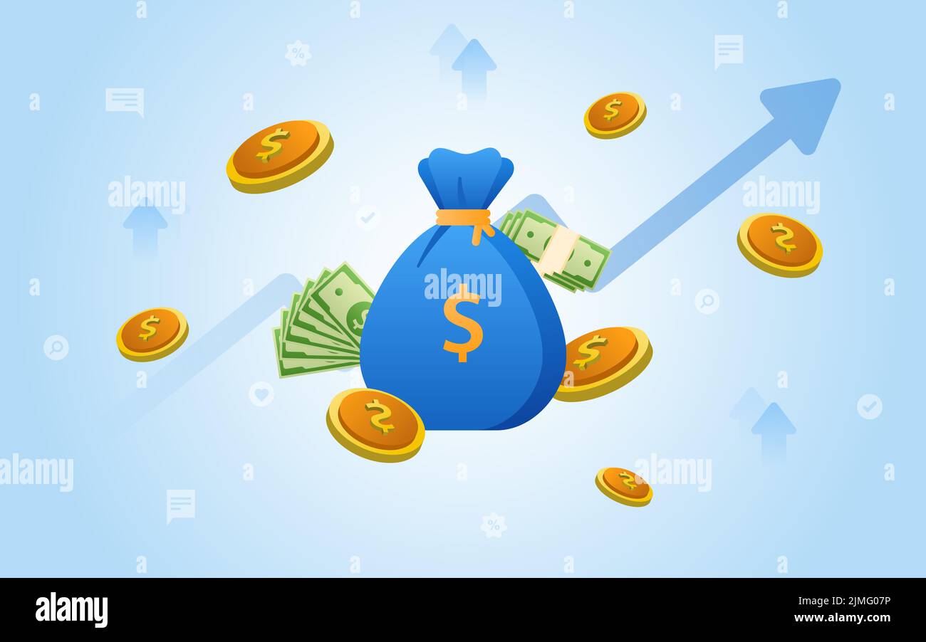 Financial management concept and investment, Flat design of payment ...