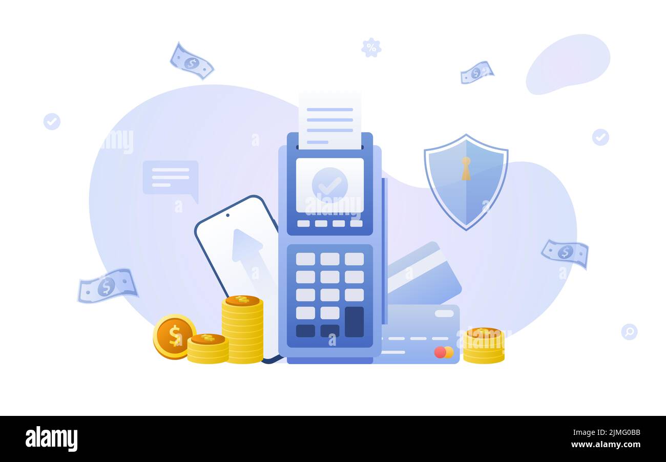 Financial management concept and investment, Flat design of payment ...