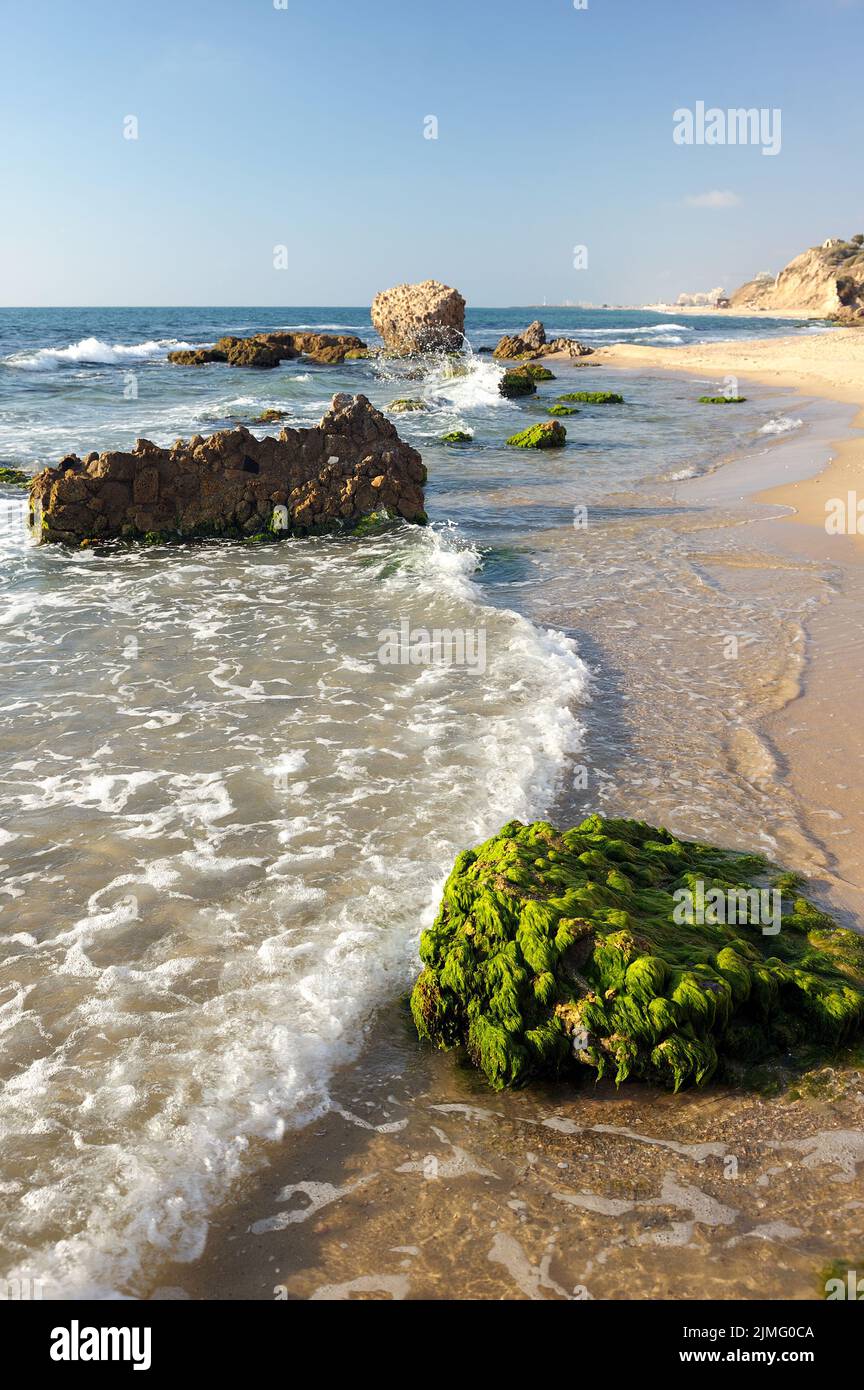 Mediterranean Coast Israel Stock Photo - Alamy