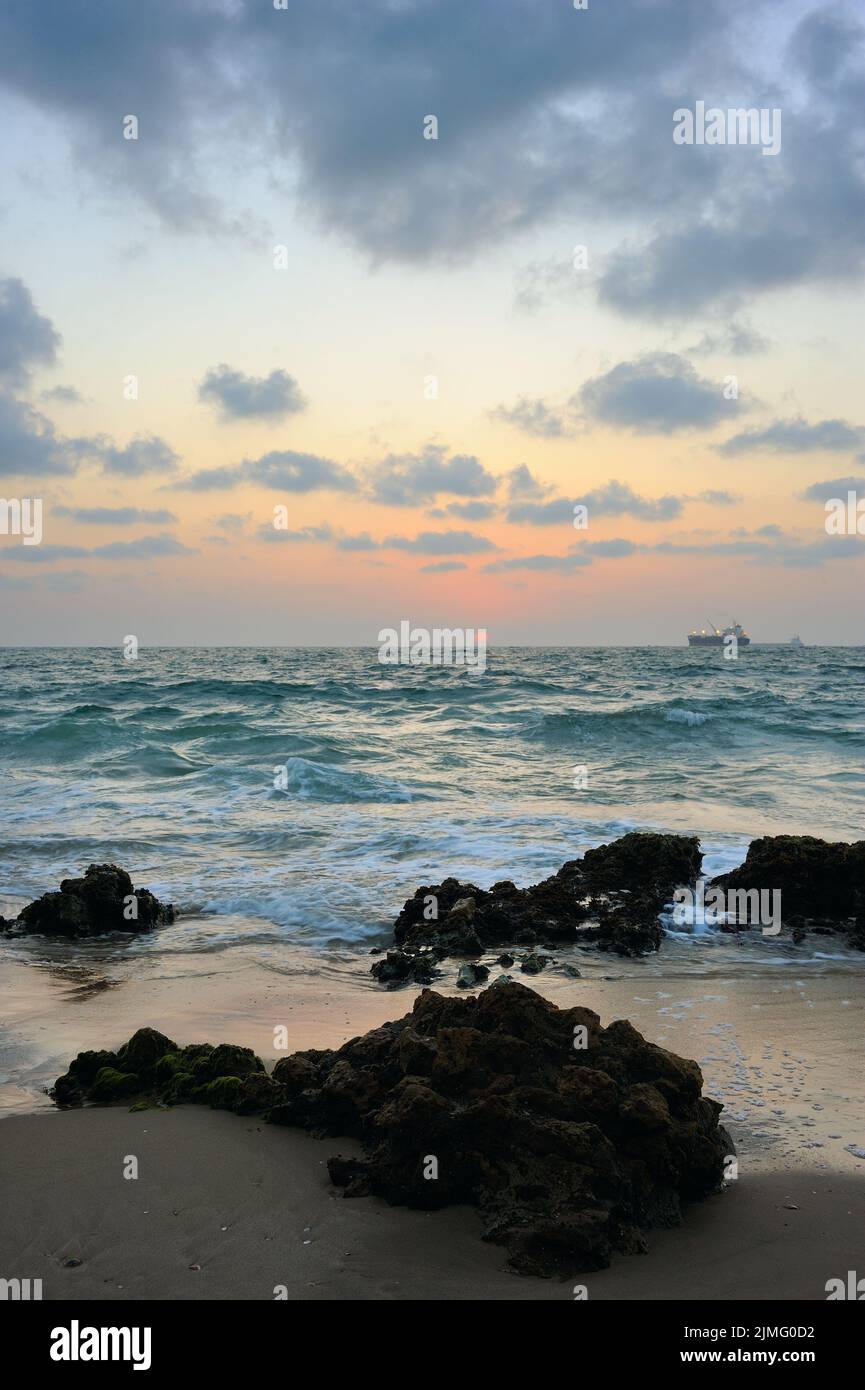 Mediterranean Coast Israel Stock Photo - Alamy