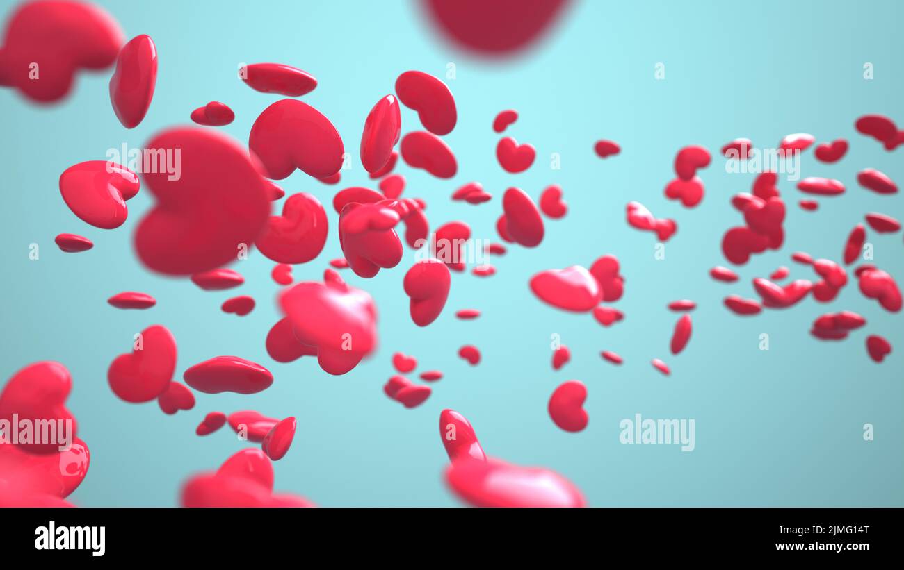 Flying hearts hi-res stock photography and images - Alamy