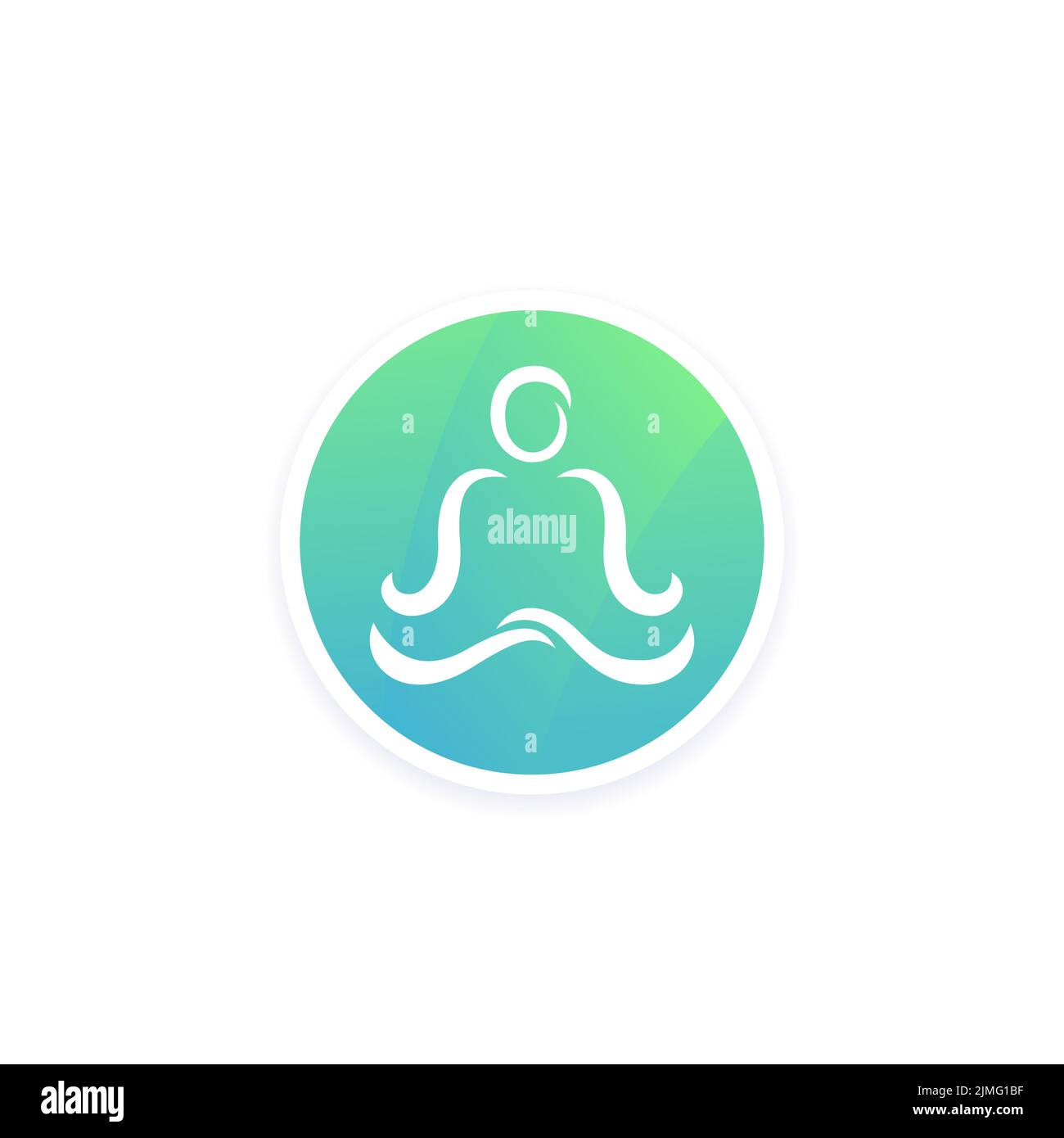yoga logo icon for apps, vector design Stock Vector Image & Art - Alamy