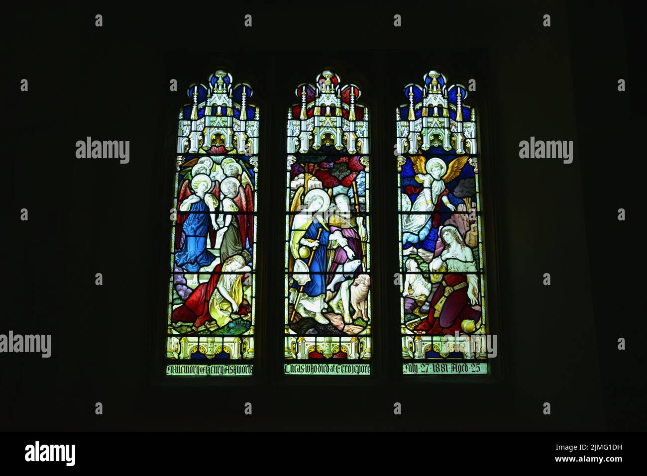 Stained glass window in St Michael & All Saints Church, Sopley ...