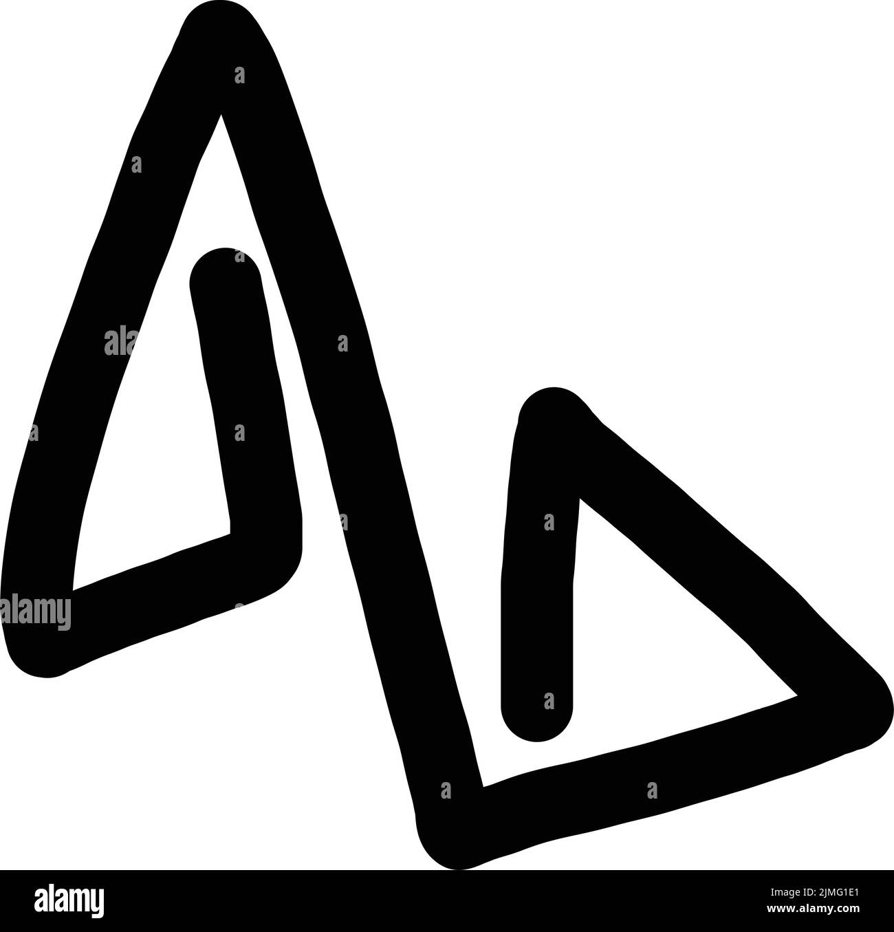 Abstract tribal art shape vector modern and contemporary spiral design ...