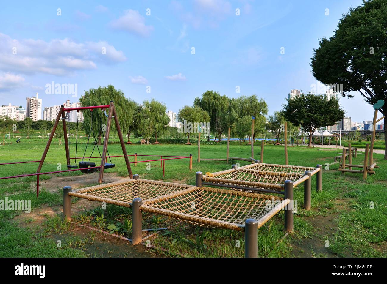 outdoor kids playground Stock Photo - Alamy