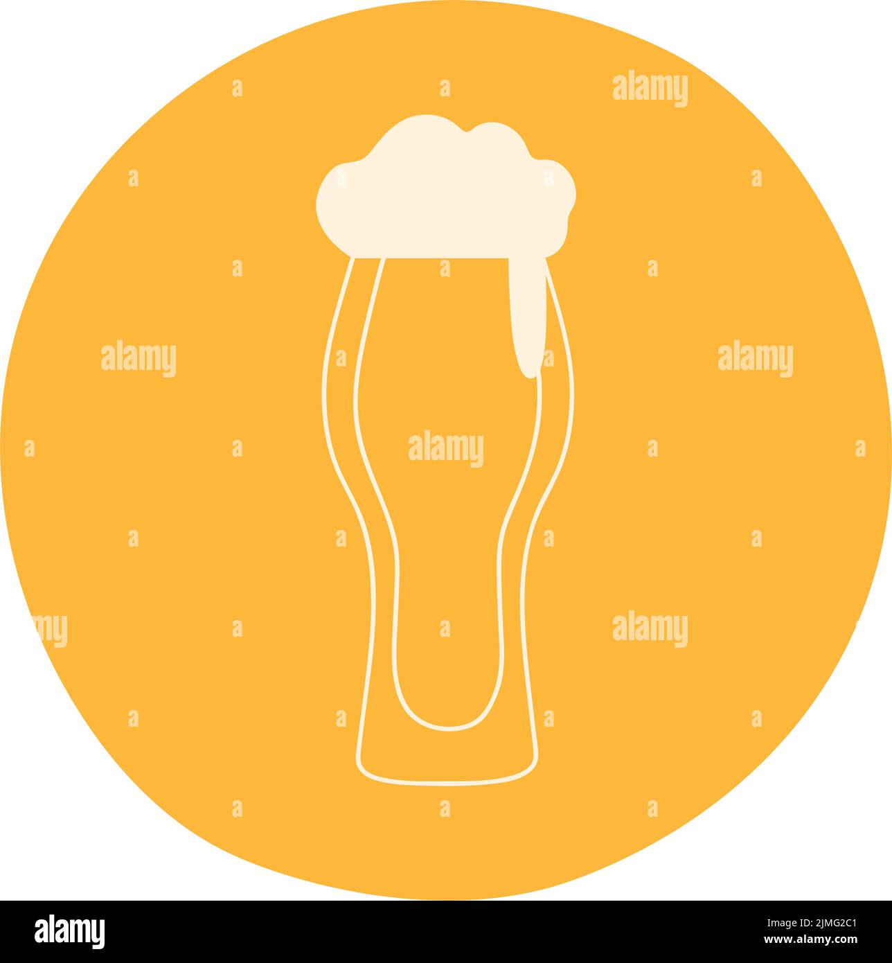 long beer glass Stock Vector Image & Art - Alamy