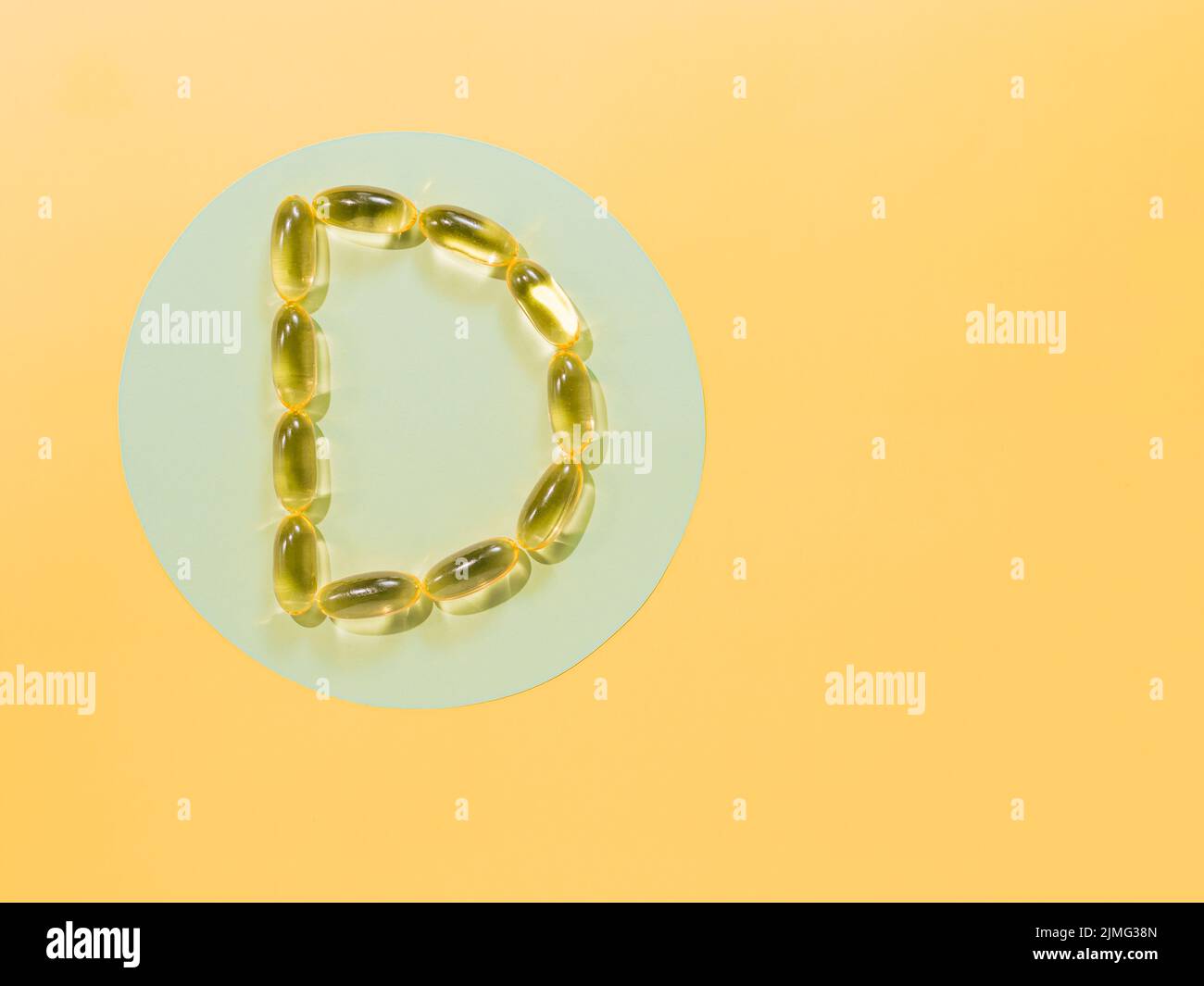 Vitamin D3 capsules in letter D shape Stock Photo - Alamy