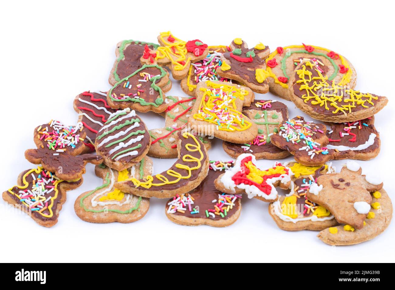 Homemade cookies on a white background Stock Photo - Alamy