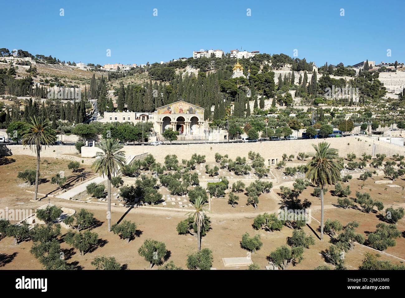 Kidron Valley and the Mount of Olives Stock Photo - Alamy