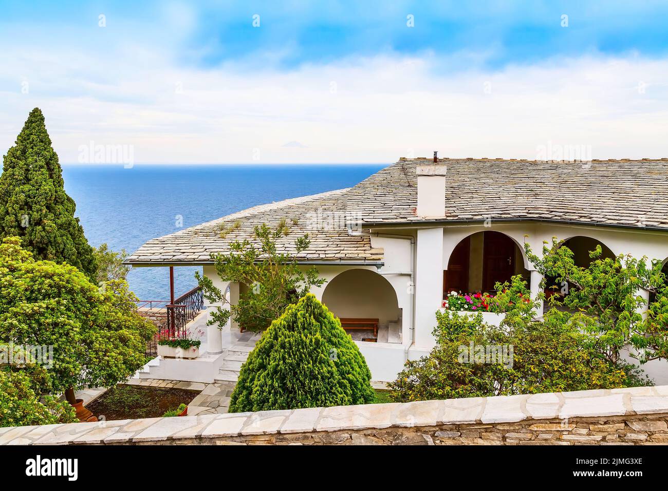 Monastery of Archangel Michael, Thassos island, Greece Stock Photo - Alamy