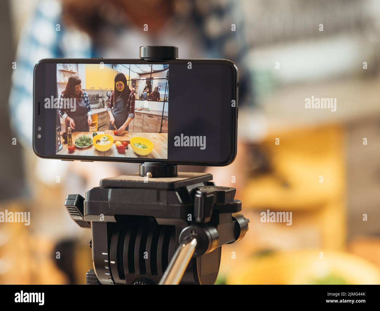 culinary blog family cooking hobby master class Stock Photo - Alamy