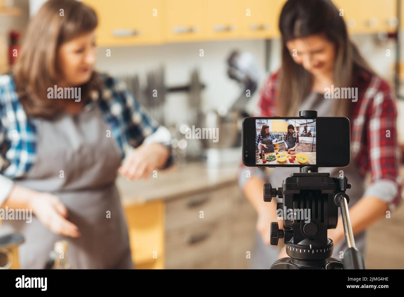 simple recipe video guide healthy diet blog Stock Photo - Alamy