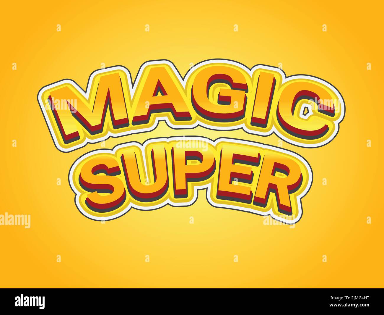 text effect template with 3d bold style use for log Stock Vector Image ...