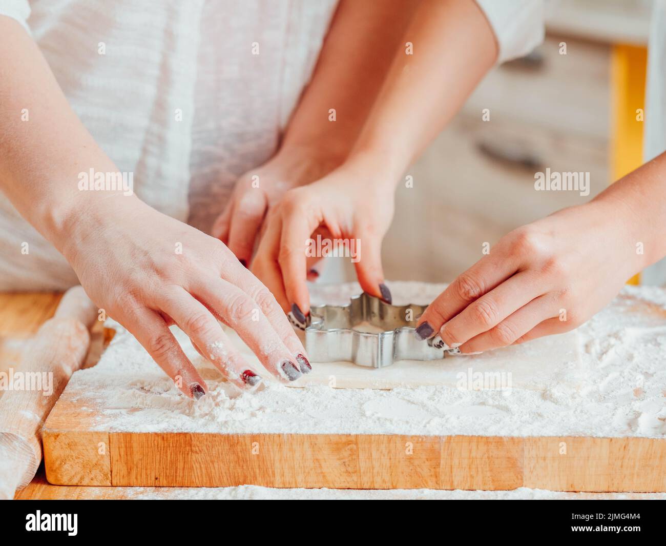 homemade pastry culinary course biscuit recipe Stock Photo - Alamy