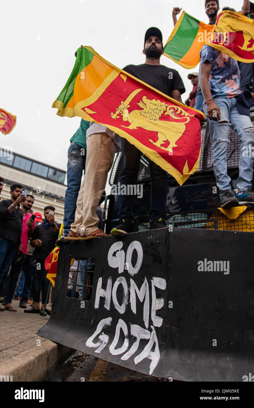 Go home gota protest hi-res stock photography and images - Alamy