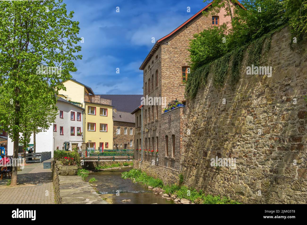 Erft river in Bad Munstereifel, Germany Stock Photo - Alamy