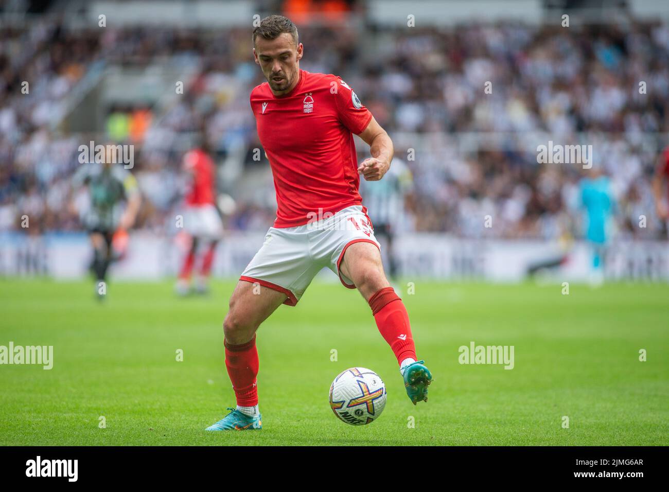 Harry Toffolo #15 of Nottingham Forest controls the ball Stock Photo ...