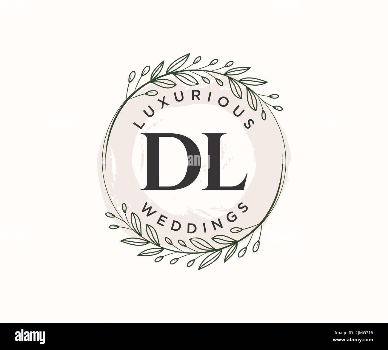 Dl initials logo hi-res stock photography and images - Alamy
