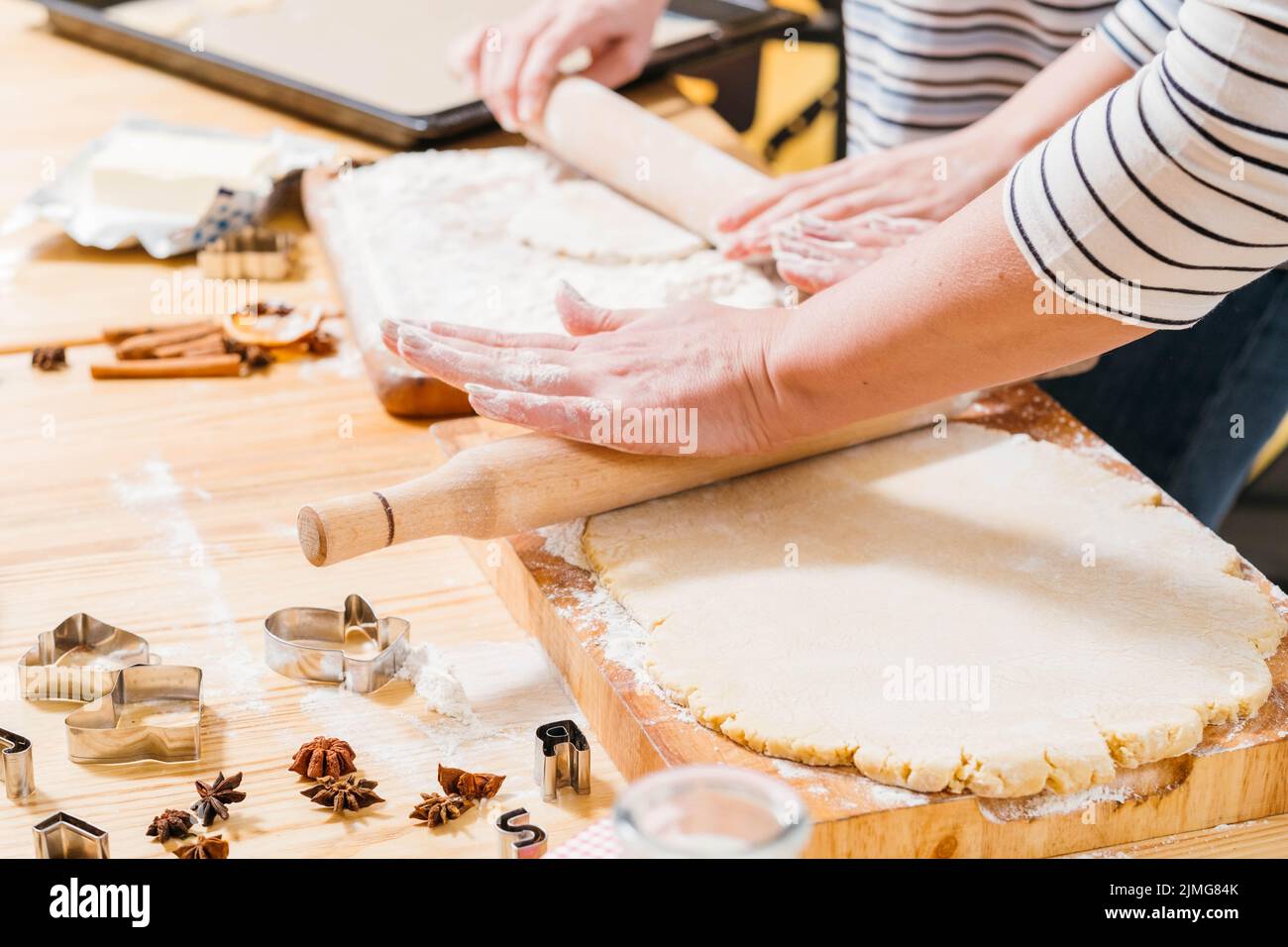 Unrecognizable woman cooking home hi-res stock photography and images ...