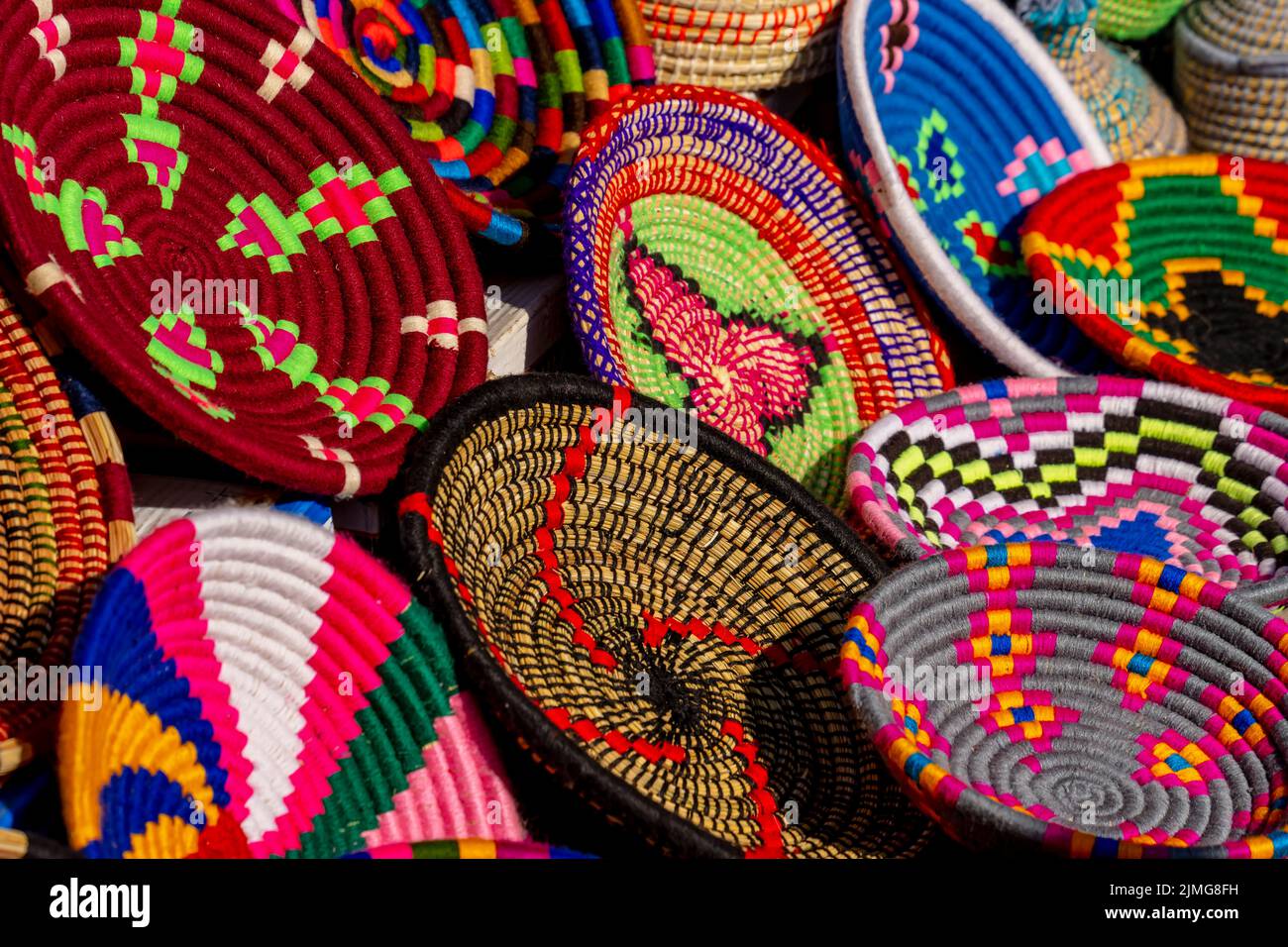 Colorful Moroccan Handmade Souvenirs In Blue City Chefchaouen, Morocco ...