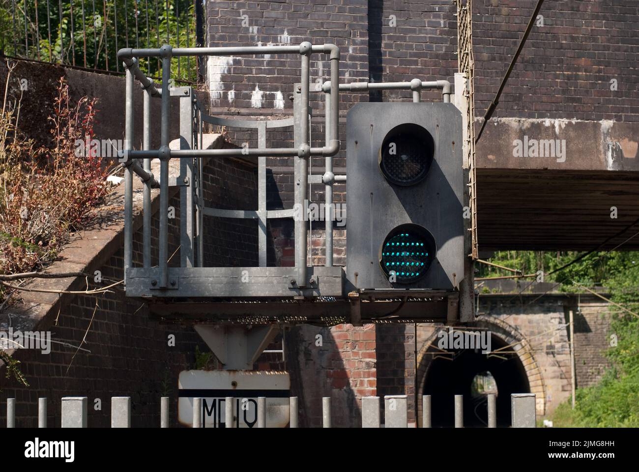 LED 4 aspect railway signal Stock Photo - Alamy
