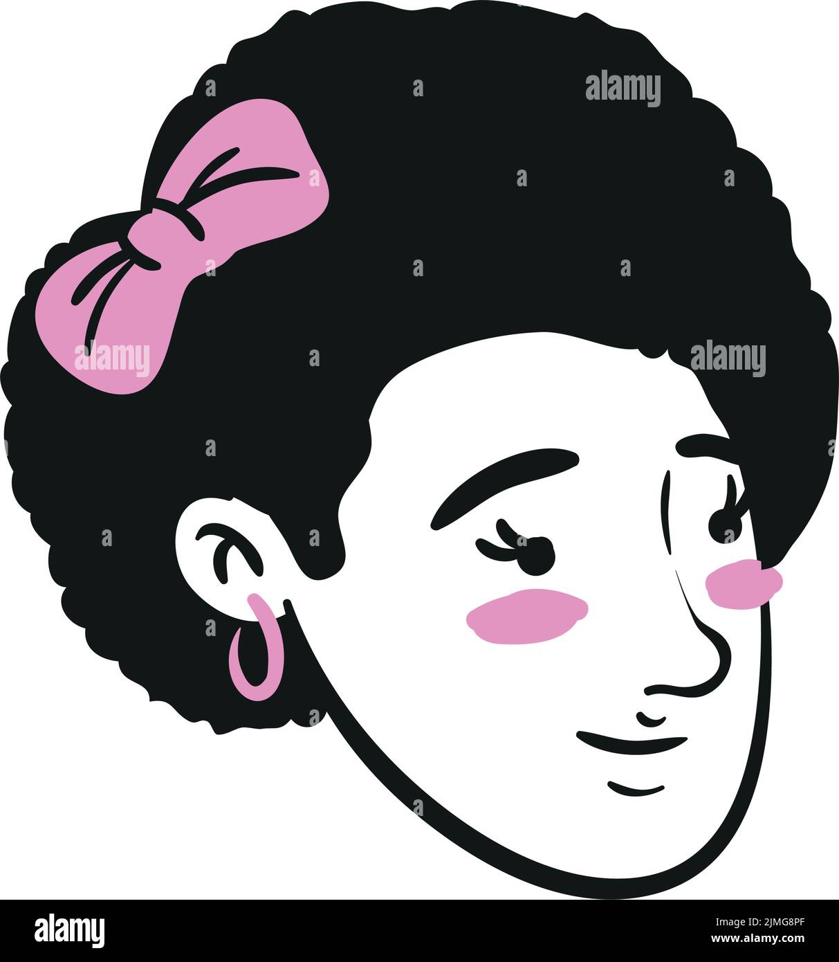 happy woman face Stock Vector Image & Art - Alamy