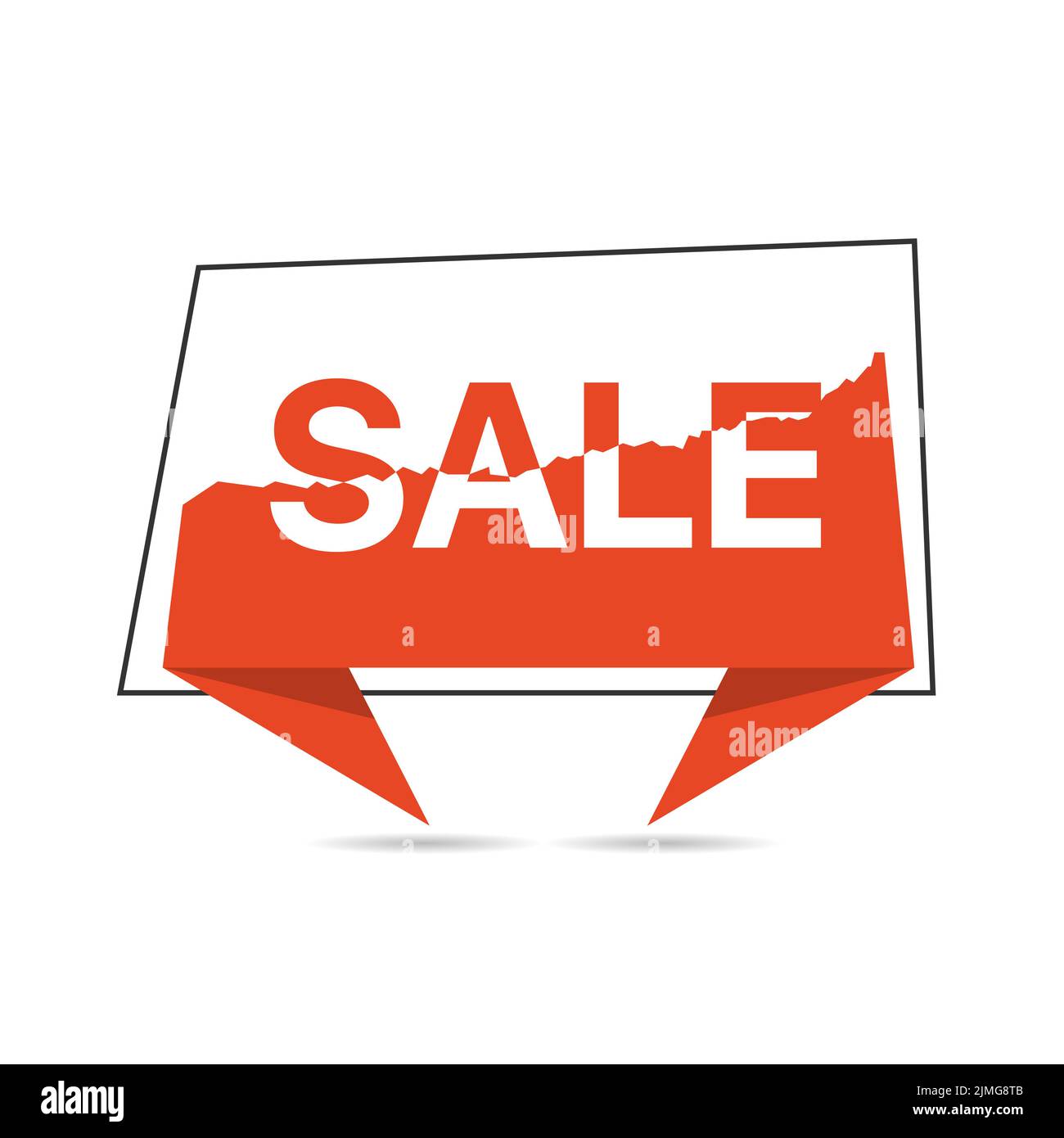 Red promo sticker. Sale banner Stock Vector Image & Art - Alamy