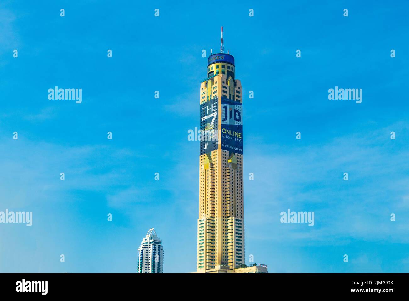 Baiyoke Tower 2 in Bangkok, Thailand. Skyscrapers and skyscrapers Stock ...