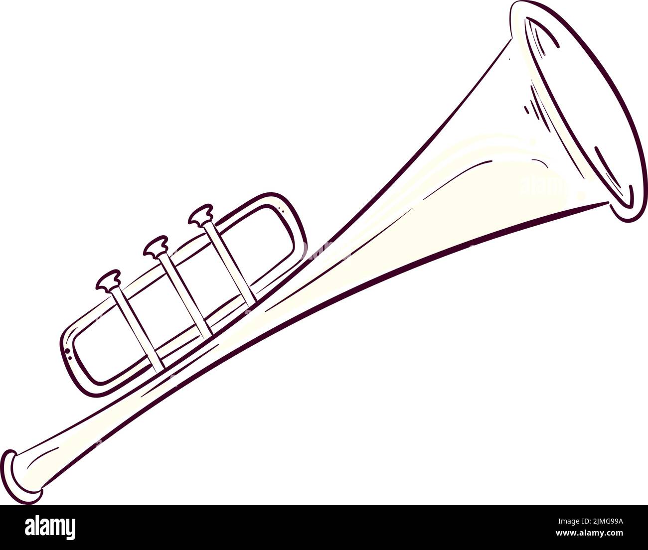 cute trumpet design Stock Vector Image & Art - Alamy