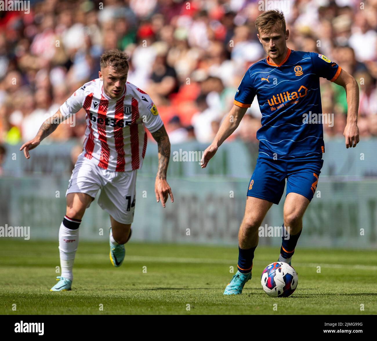 6th August 2022; Bet365 Stadium, Stoke, Staffordshire, England; EFL ...