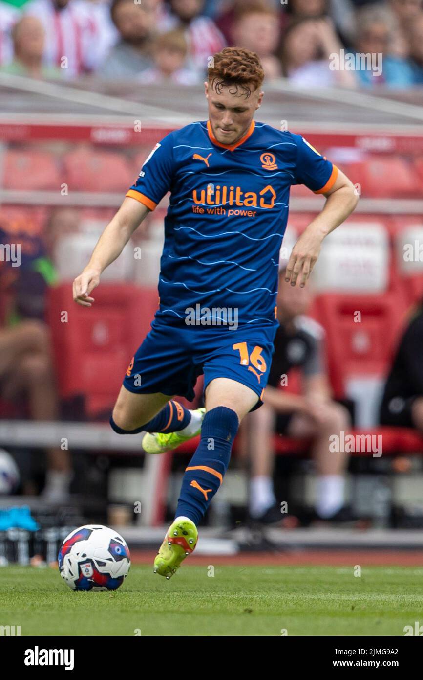 6th August 2022; Bet365 Stadium, Stoke, Staffordshire, England; EFL ...