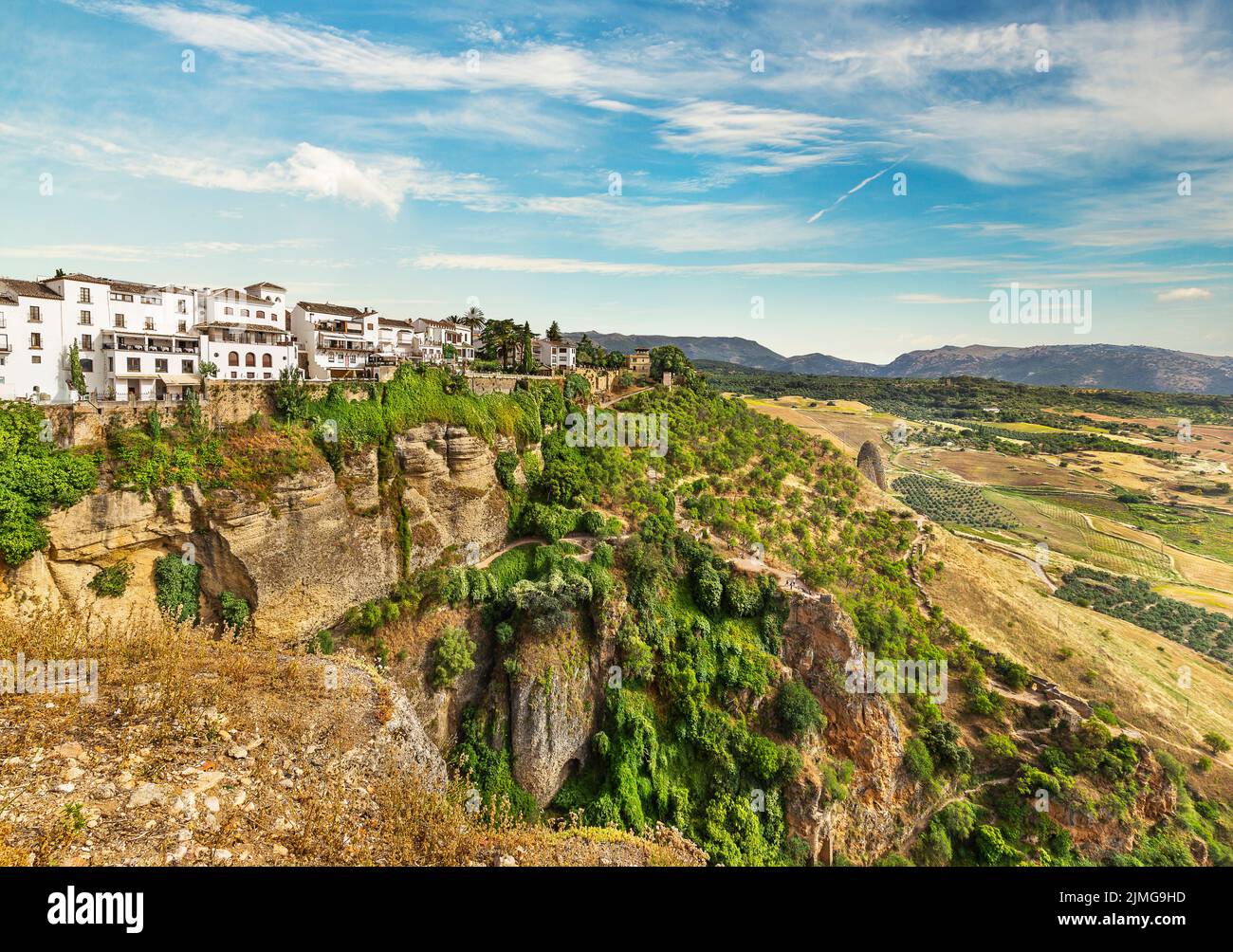 View of the ancient town of Ronda. Spain Stock Photo - Alamy
