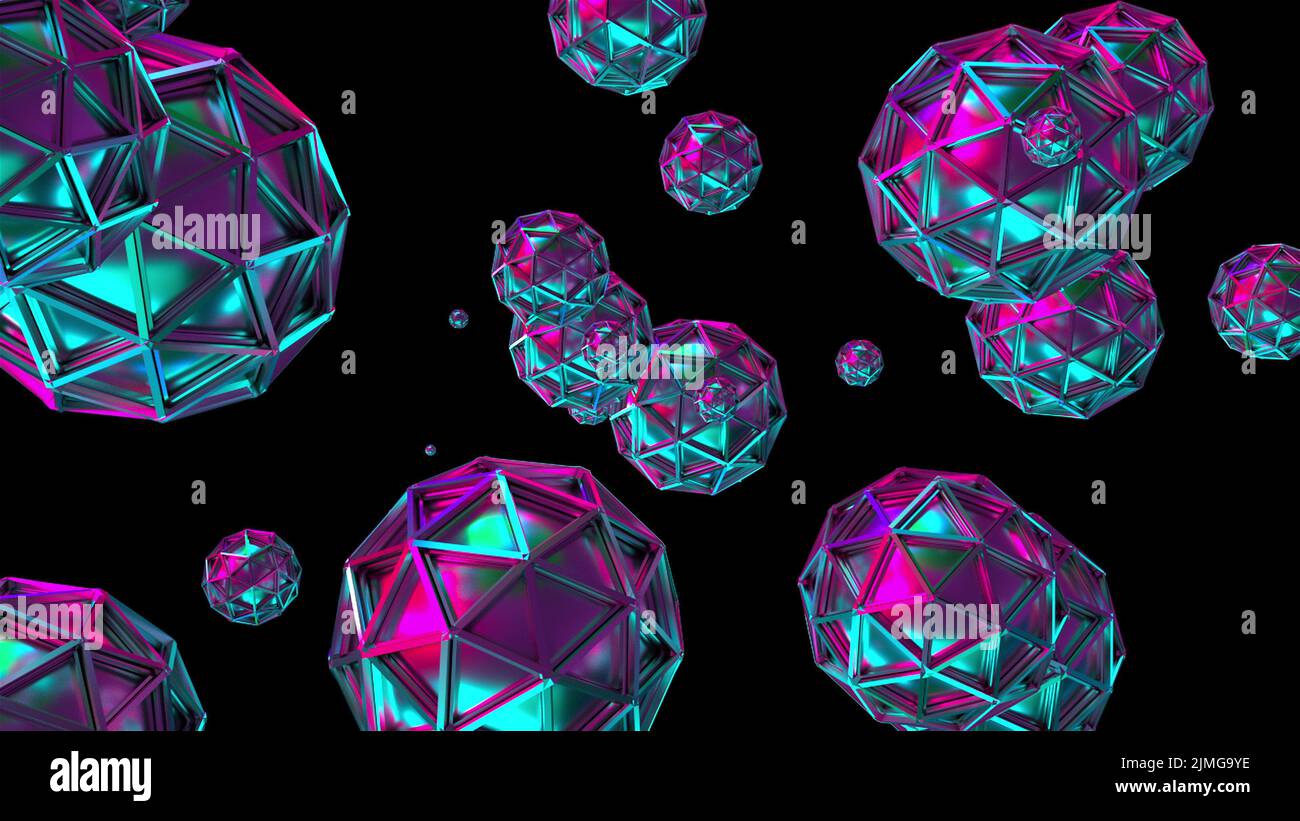 Iridescent geometric objects Stock Photo - Alamy Iridescent geometric objects Stock Photo - Alamy