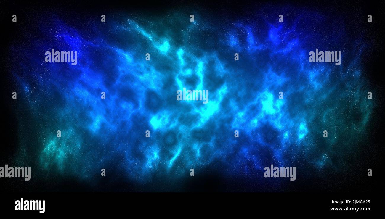 Colorful nebula with shining stars. Infinite universe. Outer space ...
