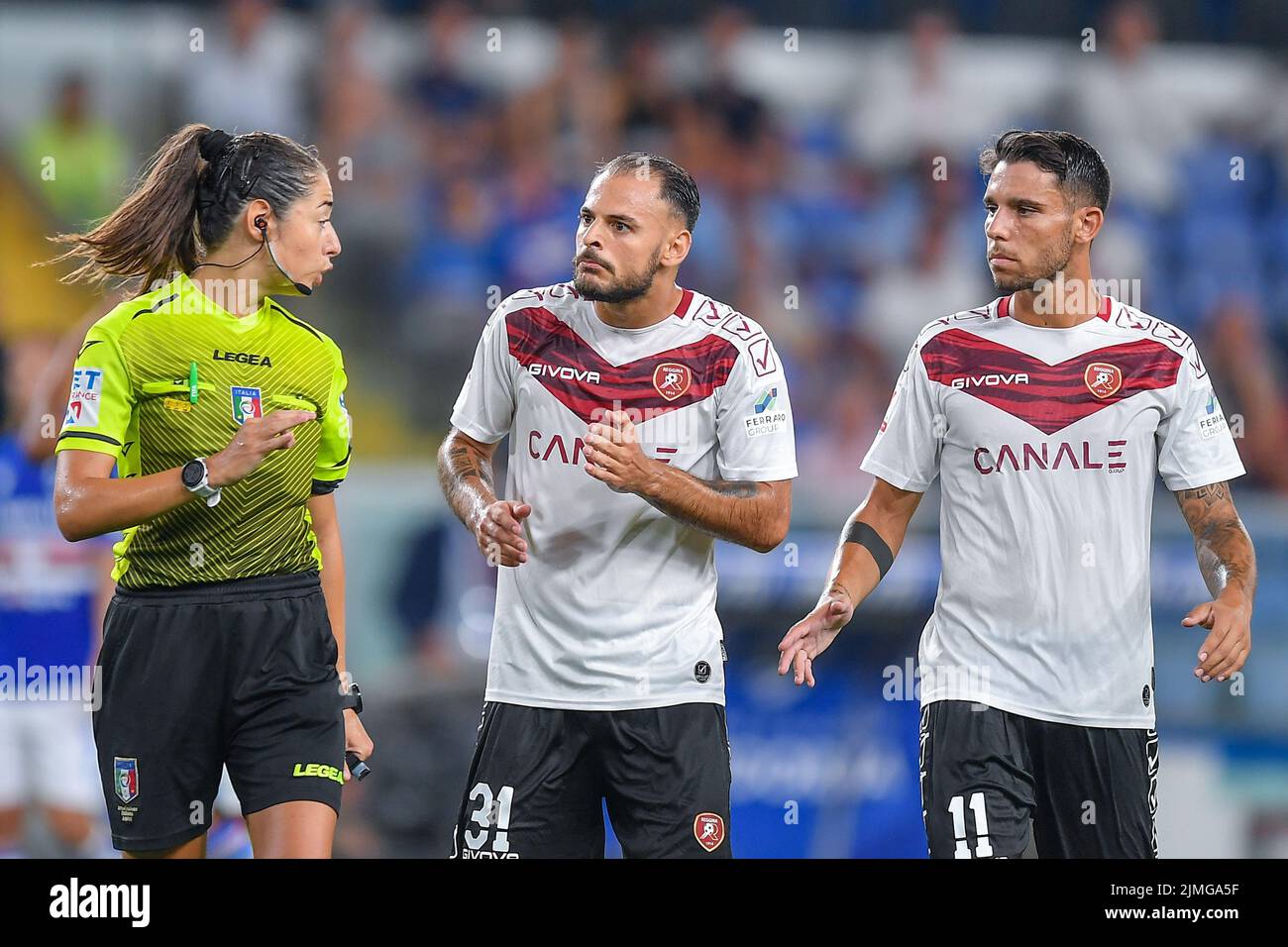 Luigi Ferraris stadium, Genova, Italy, August 05, 2022, The Referee of the match Maria Sole ...