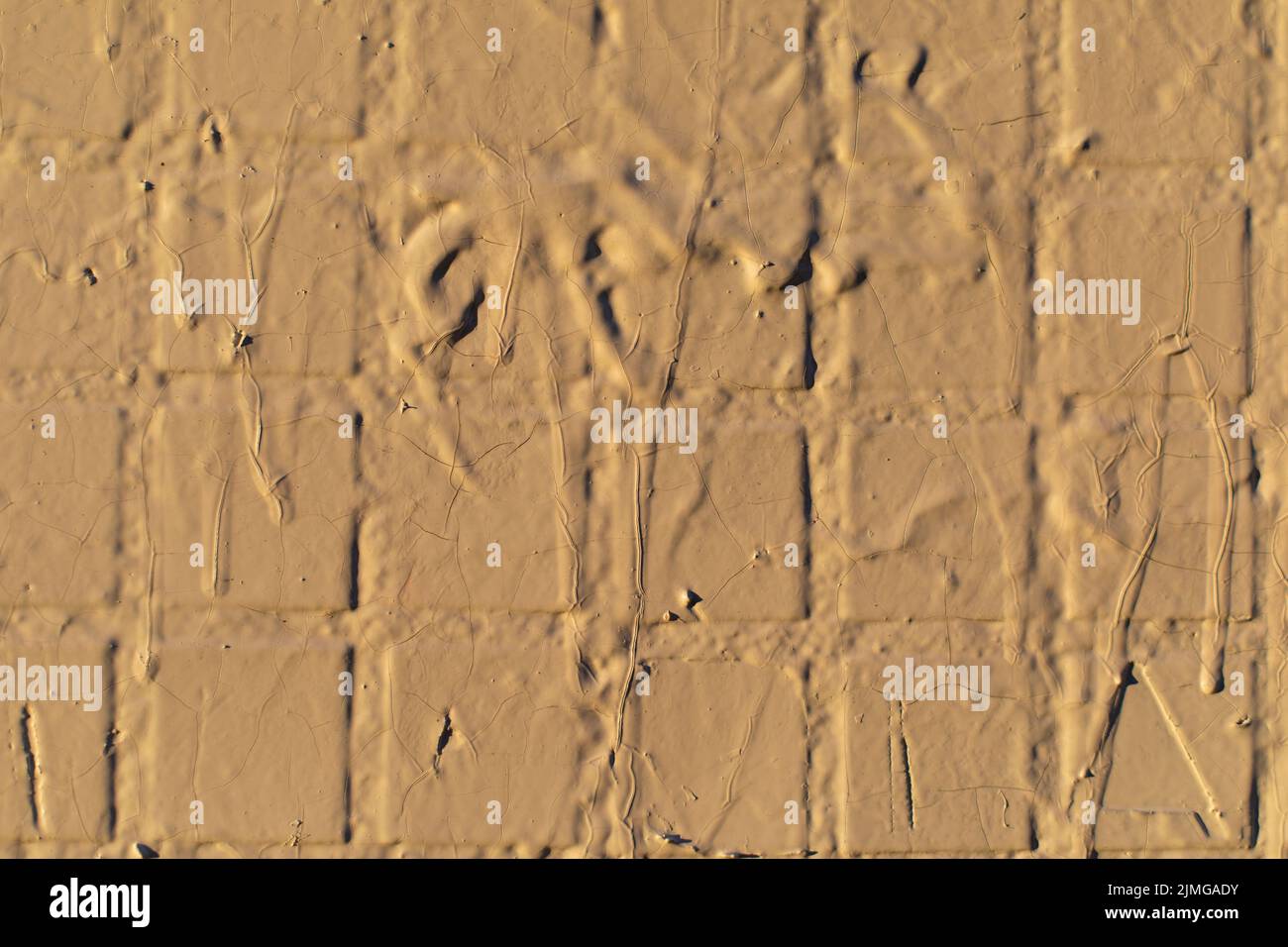 Texture of wall is in sunlight. Paint-smeared tiles Stock Photo - Alamy