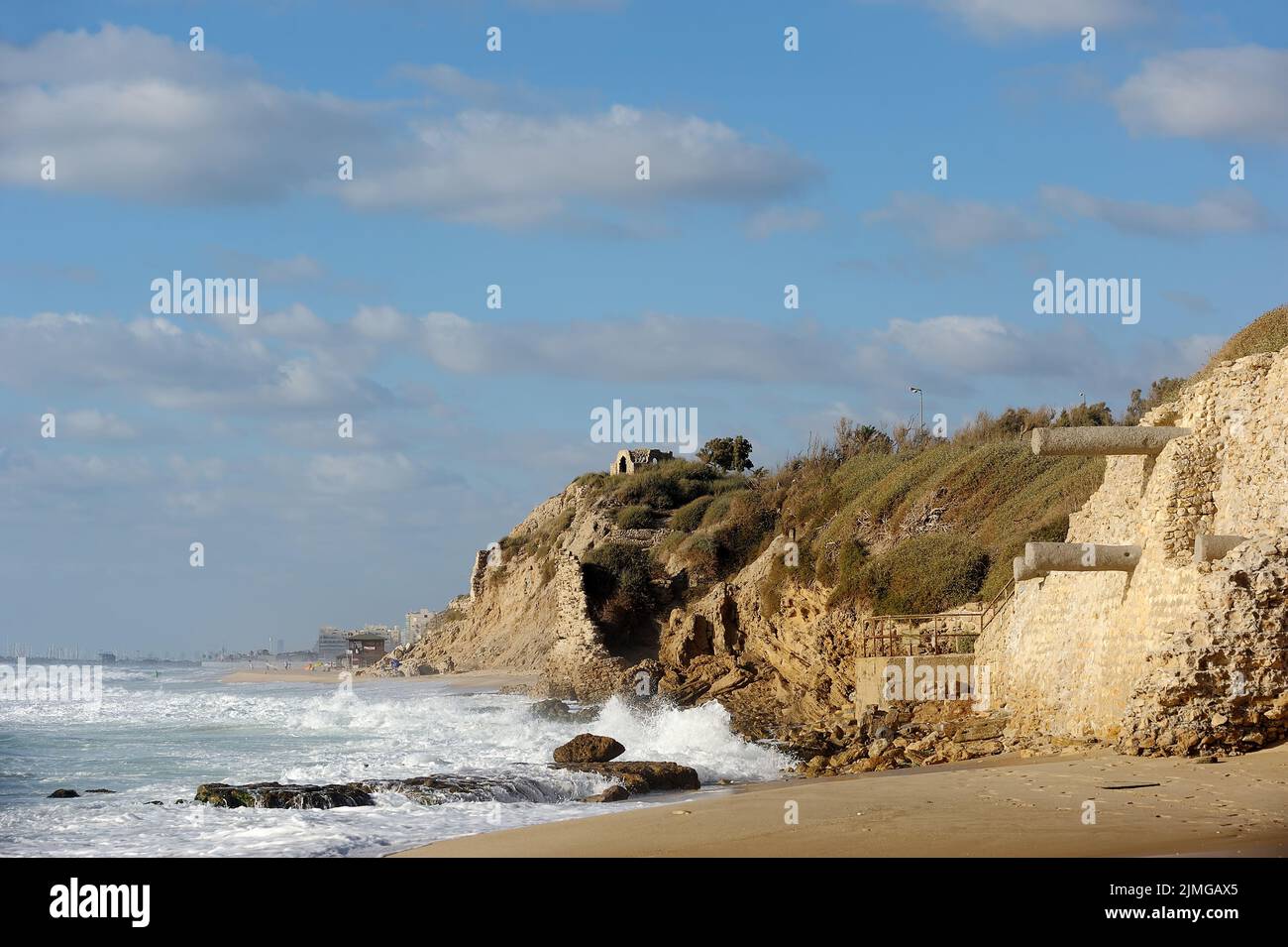 Mediterranean Coast Israel Stock Photo - Alamy