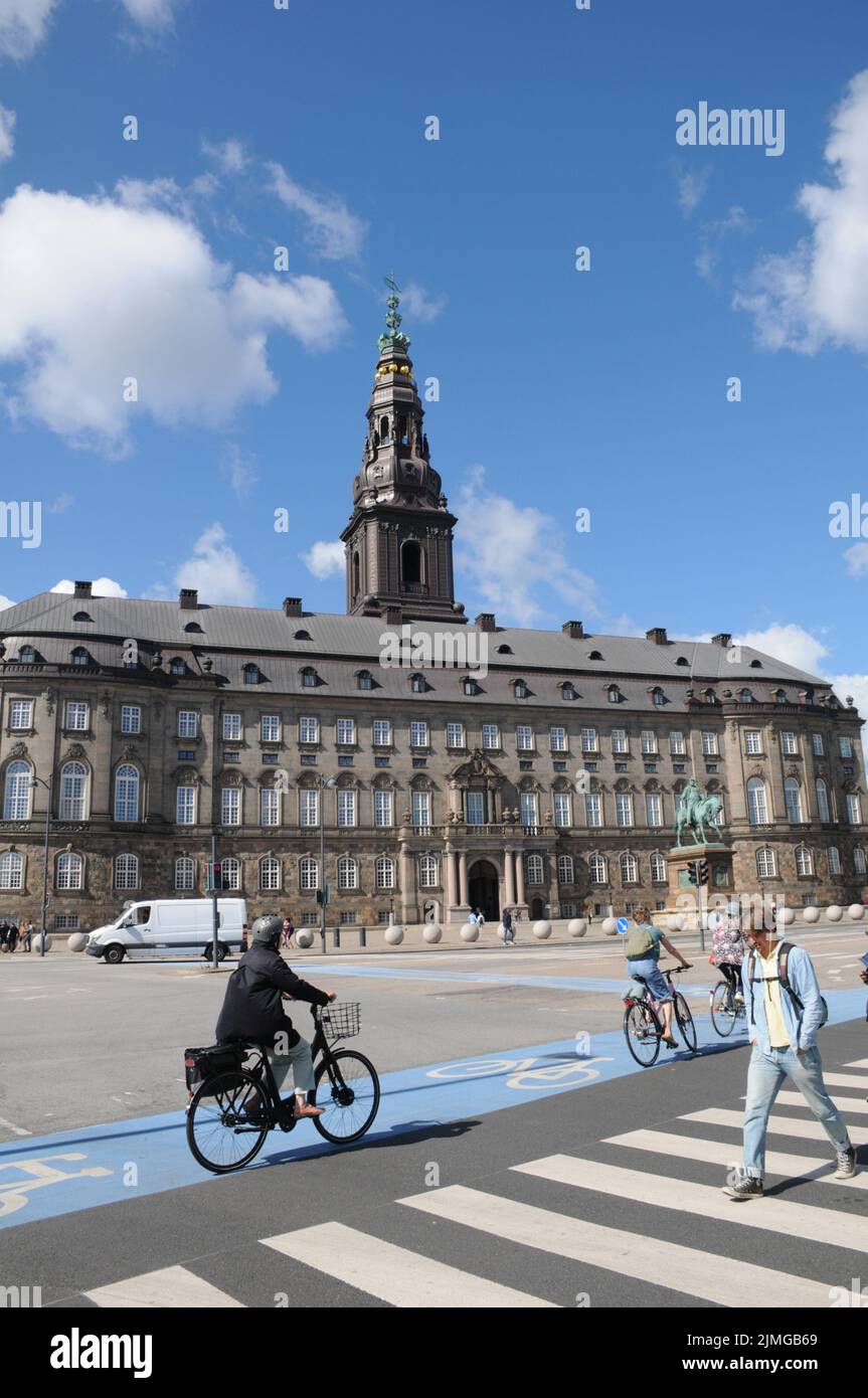Copenhagen /Denmark/06 August 2022/ Christiansborg slote or ...