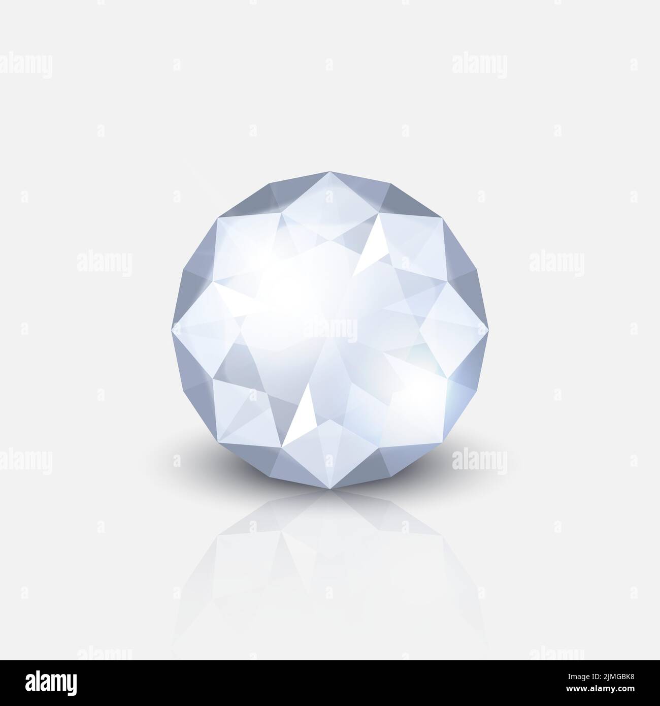 Vector 3d Realistic Transparent Gemstone, Diamond, Crystal, Rhinestone ...