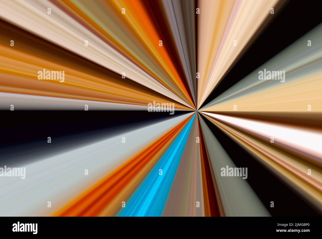 Abstract background of colored rays converging at one point Stock Photo ...