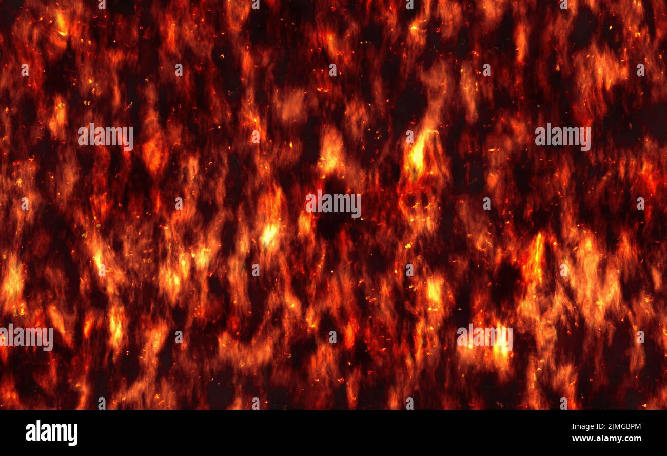 Red fire background with sparks Stock Photo - Alamy