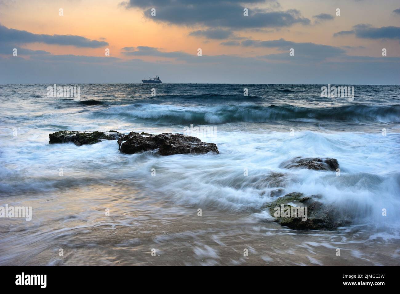 Mediterranean Coast Israel Stock Photo - Alamy