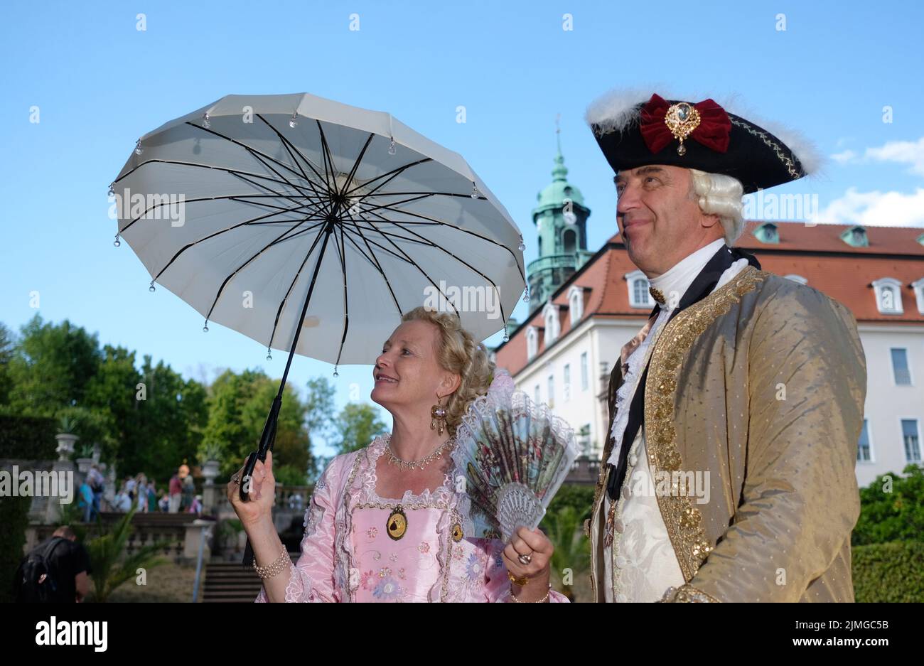 Lichtenwalde, Germany. 06th Aug, 2022. Elke and Rudolf from Dessau ...