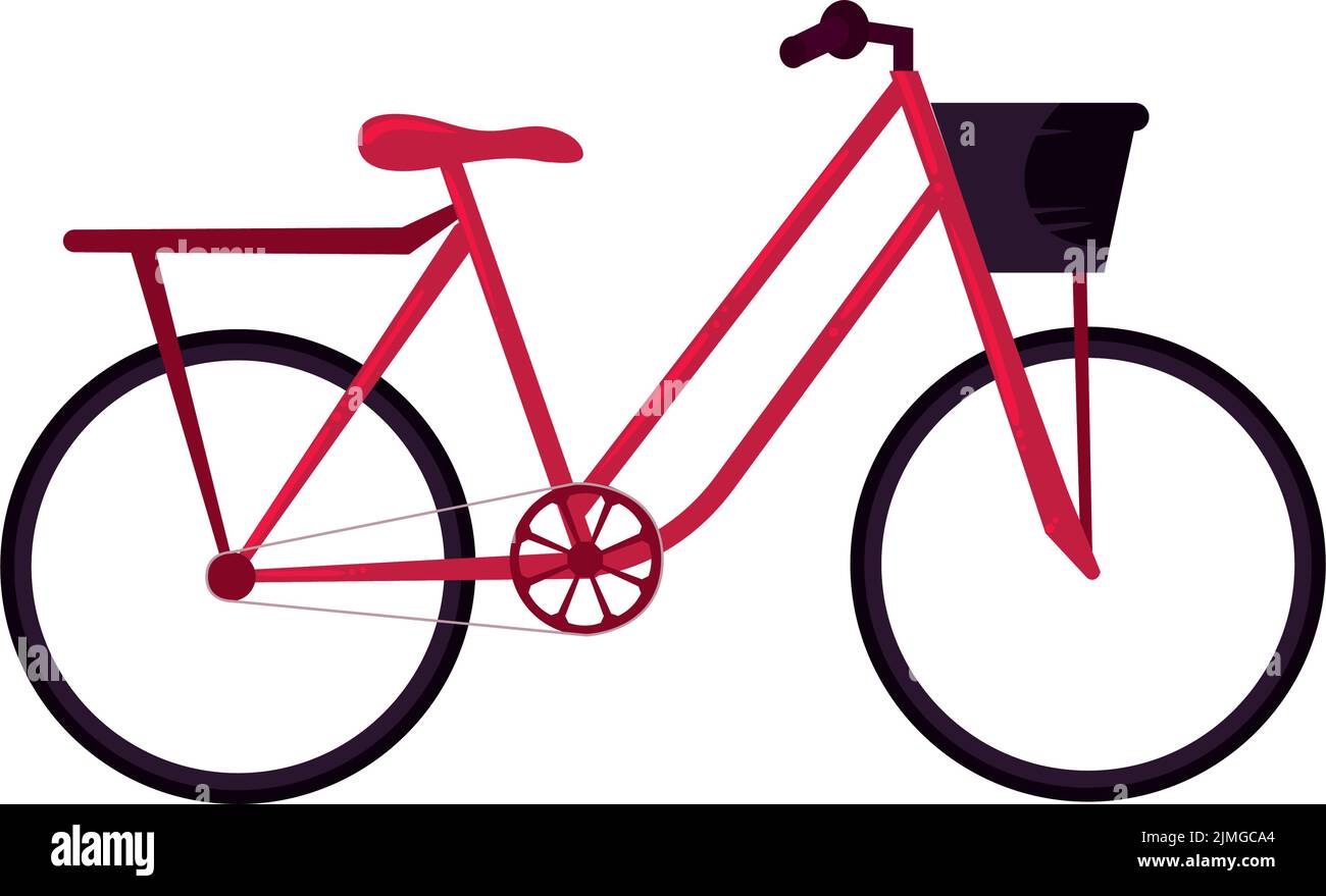 Red bycicle Stock Vector Images - Alamy