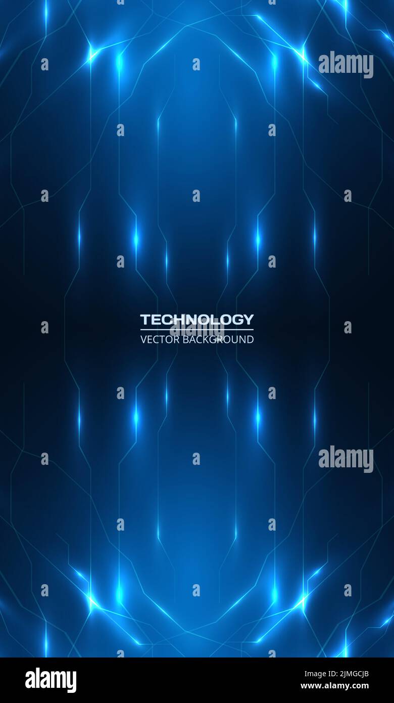 Abstract technology vertical background. Digital technology cover ...