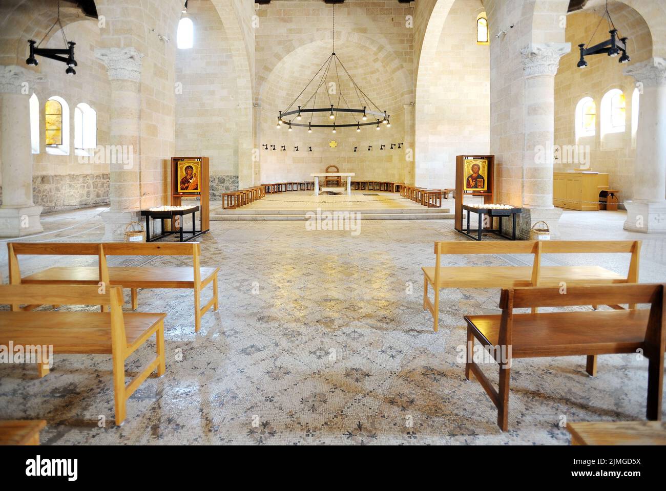 Church multiplication loaves fishes tabgha hi-res stock photography and ...